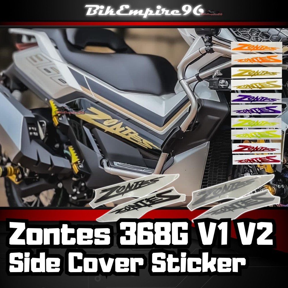 Zontes 368G V1 V2 Side Cover Sticker Logo Waterproof Decal For Zontes ...