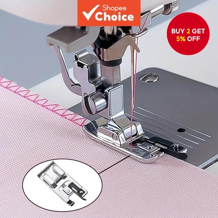 Overlock Presser Foot Rolling Flat Edge Tool Low Shank Clip-On for ...