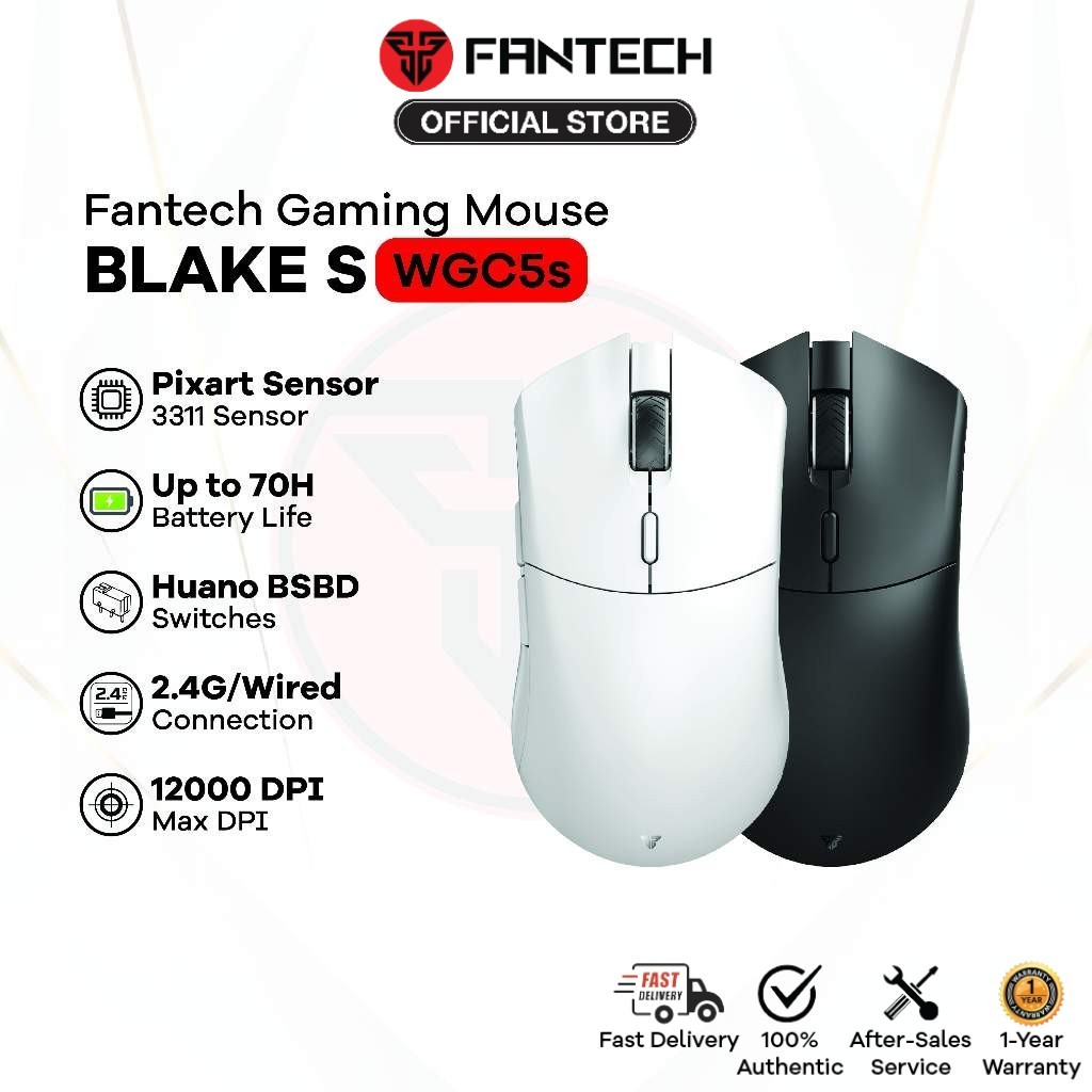 Fantech Blake S WGC5s Wireless Gaming Mouse | Pixart 3311 Sensor ...