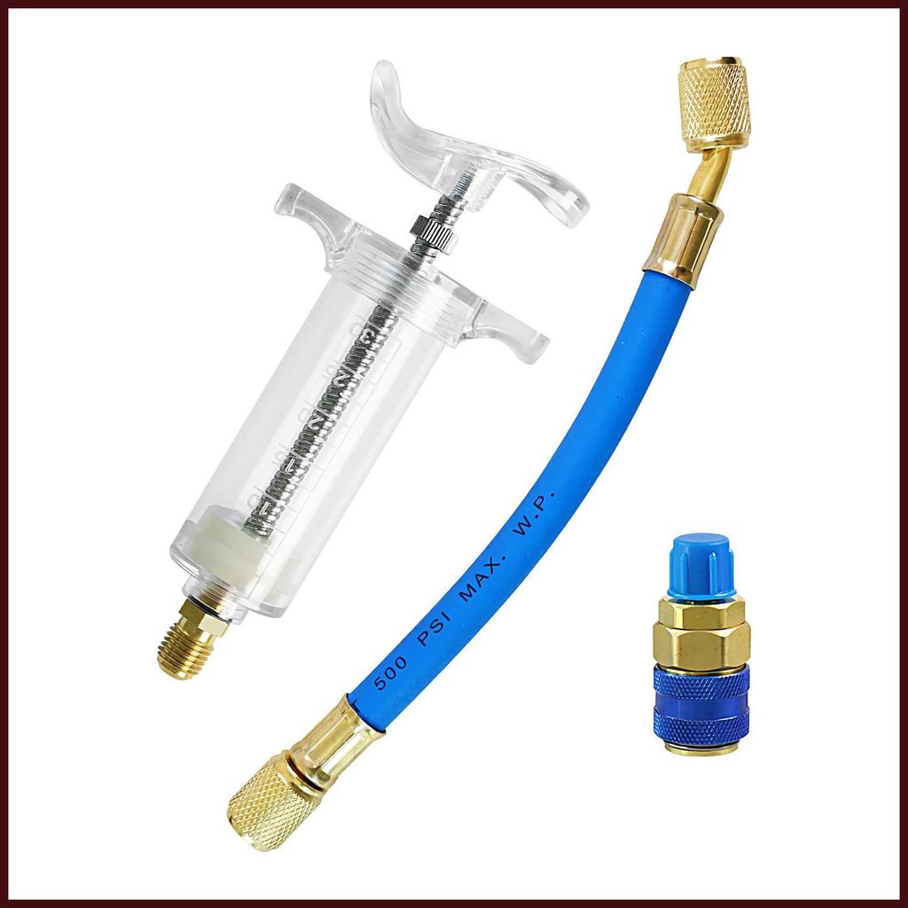 AC Oil Injector Tool Refrigeration Oil Filler for Vehicle Leakproof ...