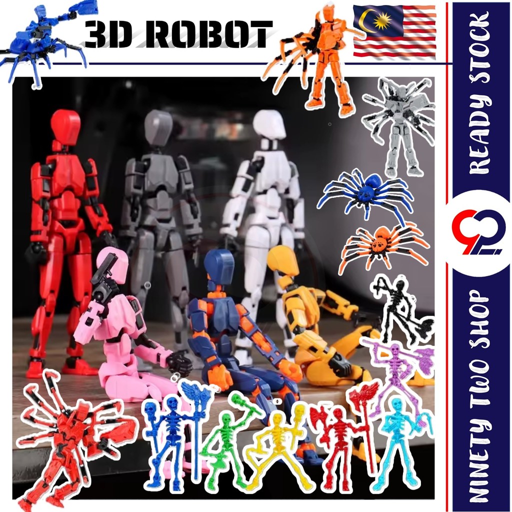 3D Printed Mannequin Toys 13 Lucky Doll with Multiple Joint Movable ...
