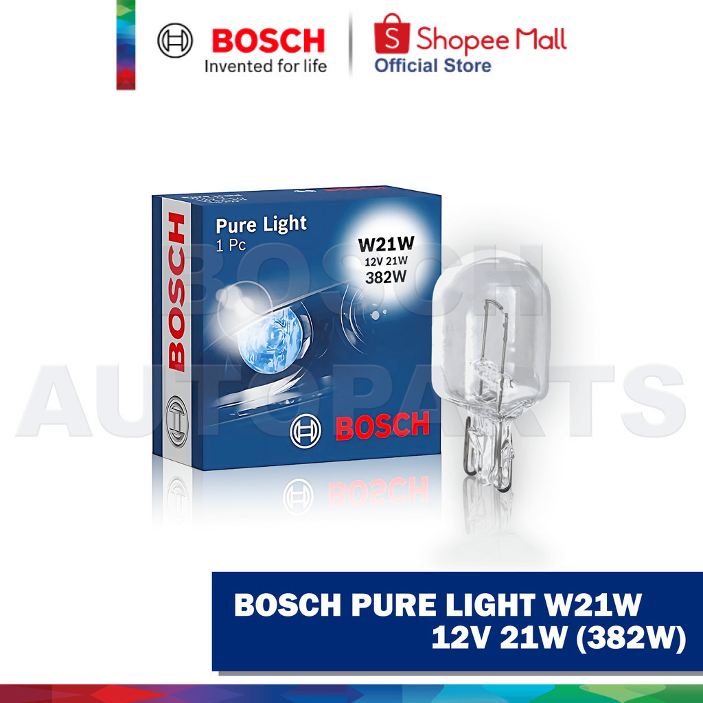 Bosch Bulb Miniature Standard 12V 21W (W21W12V, 21W-382W) | Shopee Malaysia