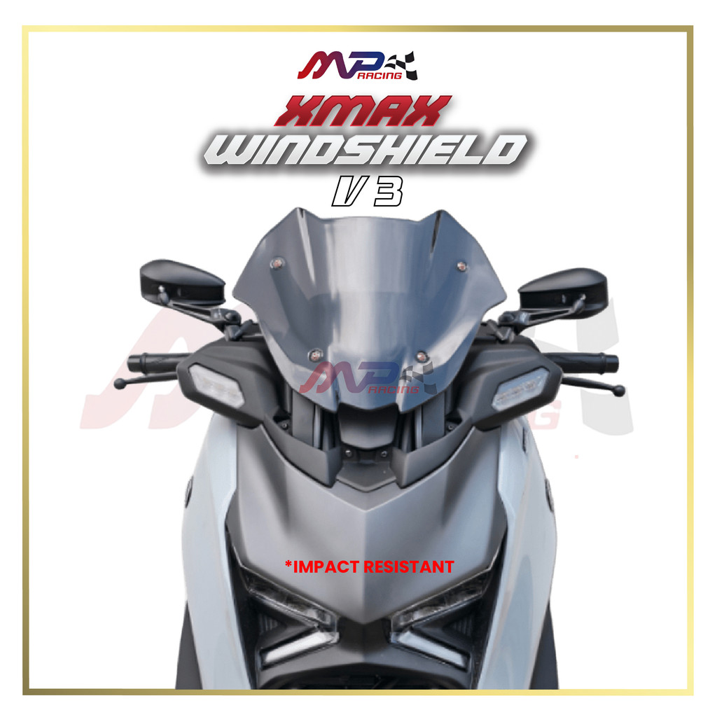 XMAX V3 Windshield Euro Impact Resistant, Visor Yamaha Xmax V3 | Shopee ...