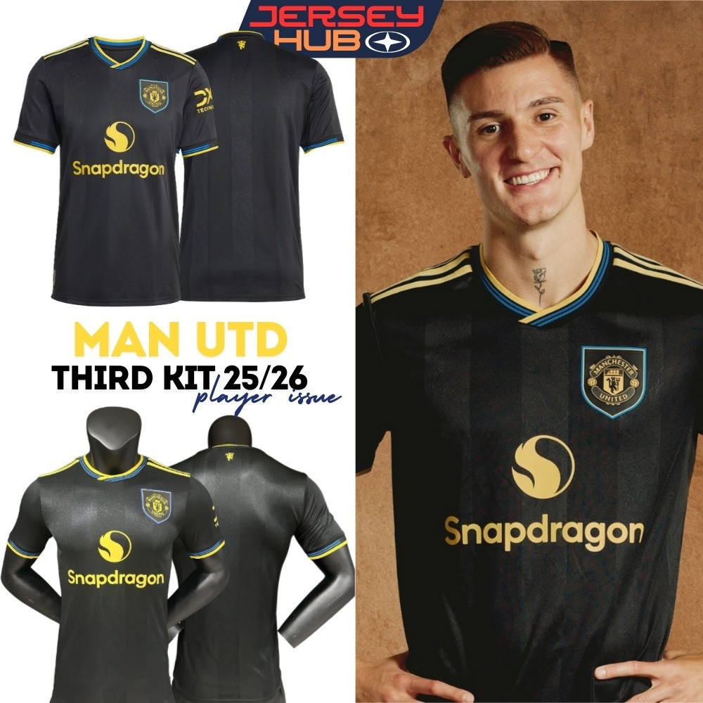 Manchester United Jersey 2025-26 Players Fans Issue Official Away Home ...
