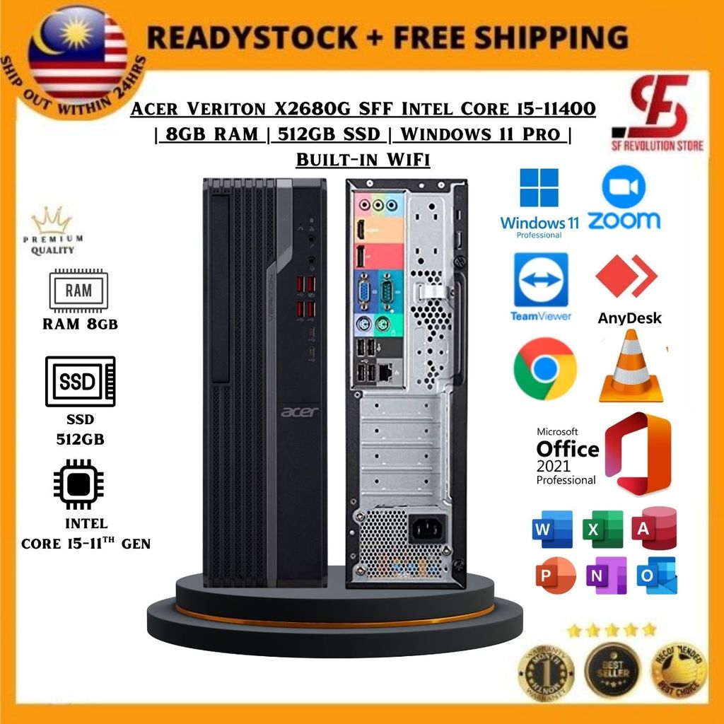 Acer Veriton X2680G SFF Intel Core i5-11400 | 8GB RAM | 512GB SSD ...