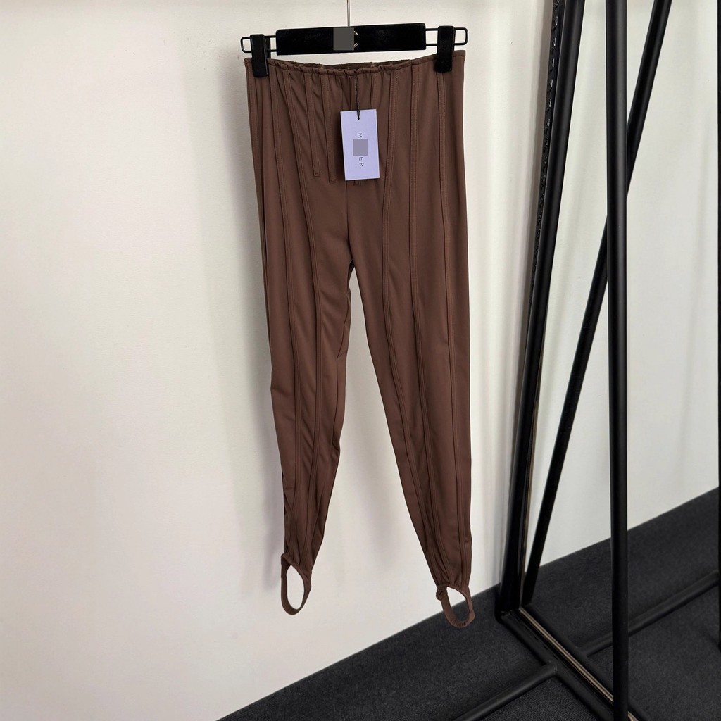 Mugler Temperament Skinny Leggings - Stretchy Dopamine Stripes | Shopee ...