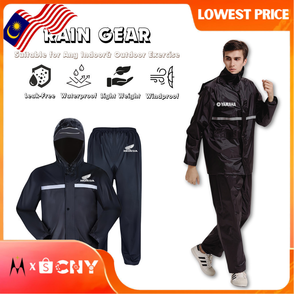YAMAHA HONDA Baju Hujan Motor Bicycle Outdoor 5 SIZE Waterproof ...