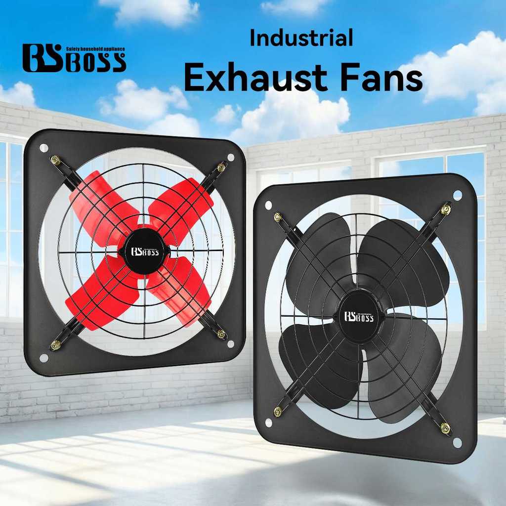 BS BOSS Exhaust Fan 8-24 inch High Power Industrial Exhaust Fan ...