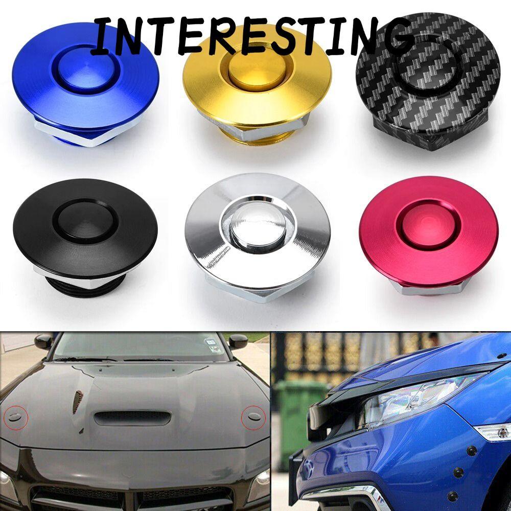 INTERESTING 1Pcs Push Button, Body Kit Aluminum Front Bumper Hood Pin ...