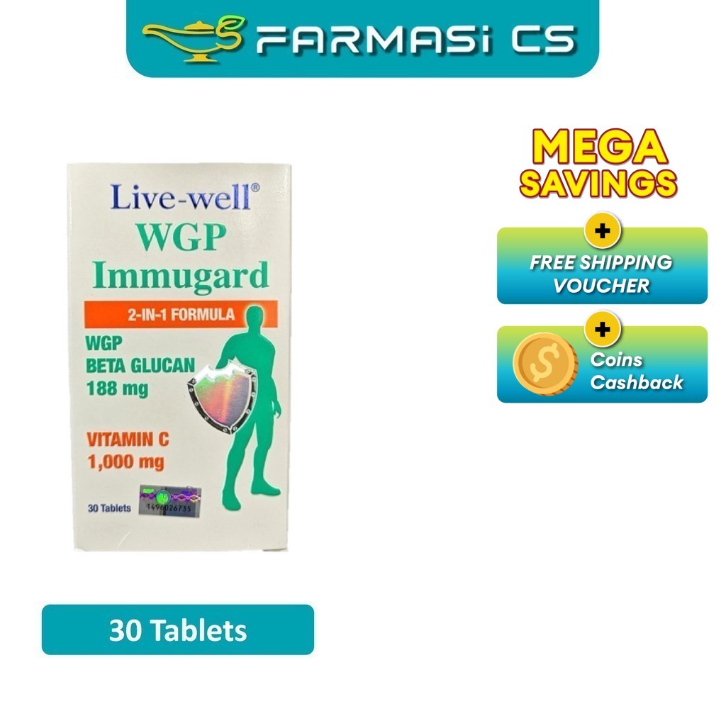 PROMO Live-Well WGP Immugard Beta Glucan 30s EXP:08/2026 [ Vitamin C ...