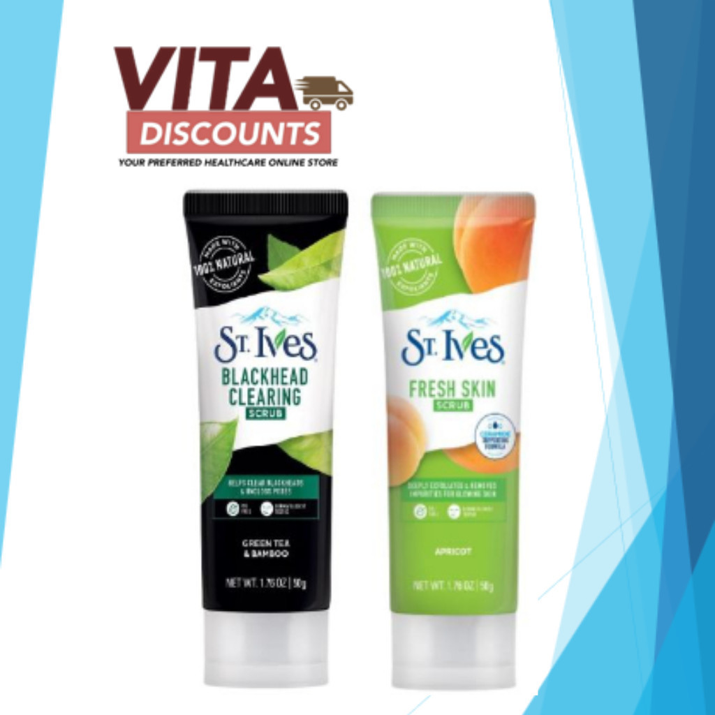[BOTOL KECIL] ST IVES FRESH SKIN / BLACKHEAD CLEARING SCRUB 50G EXP04 ...