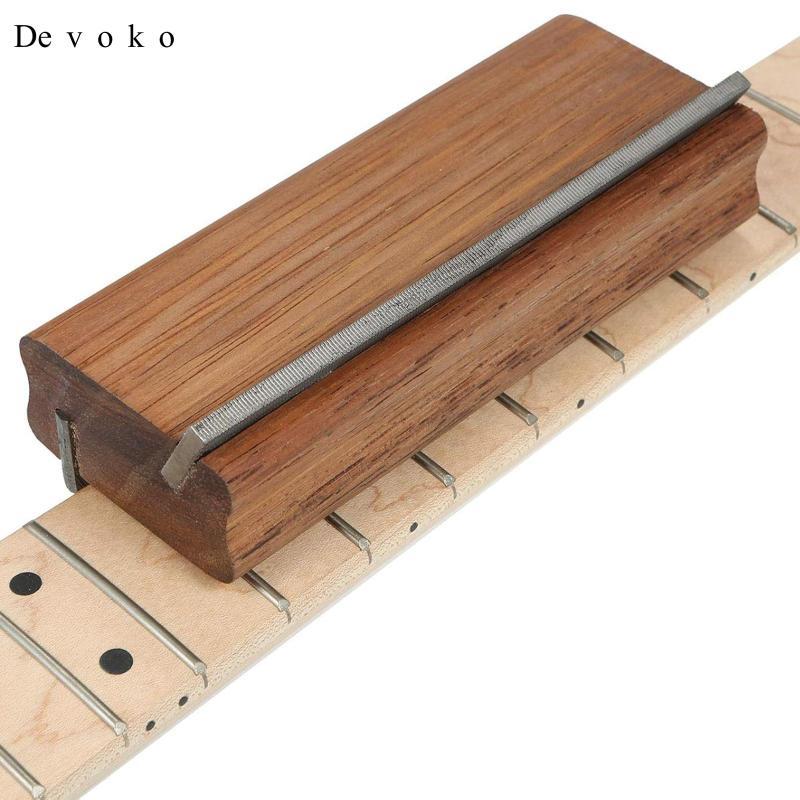 [Devoko] Wooden Guitar Fret End Beveling File 3 Angle Luthier Tools for ...