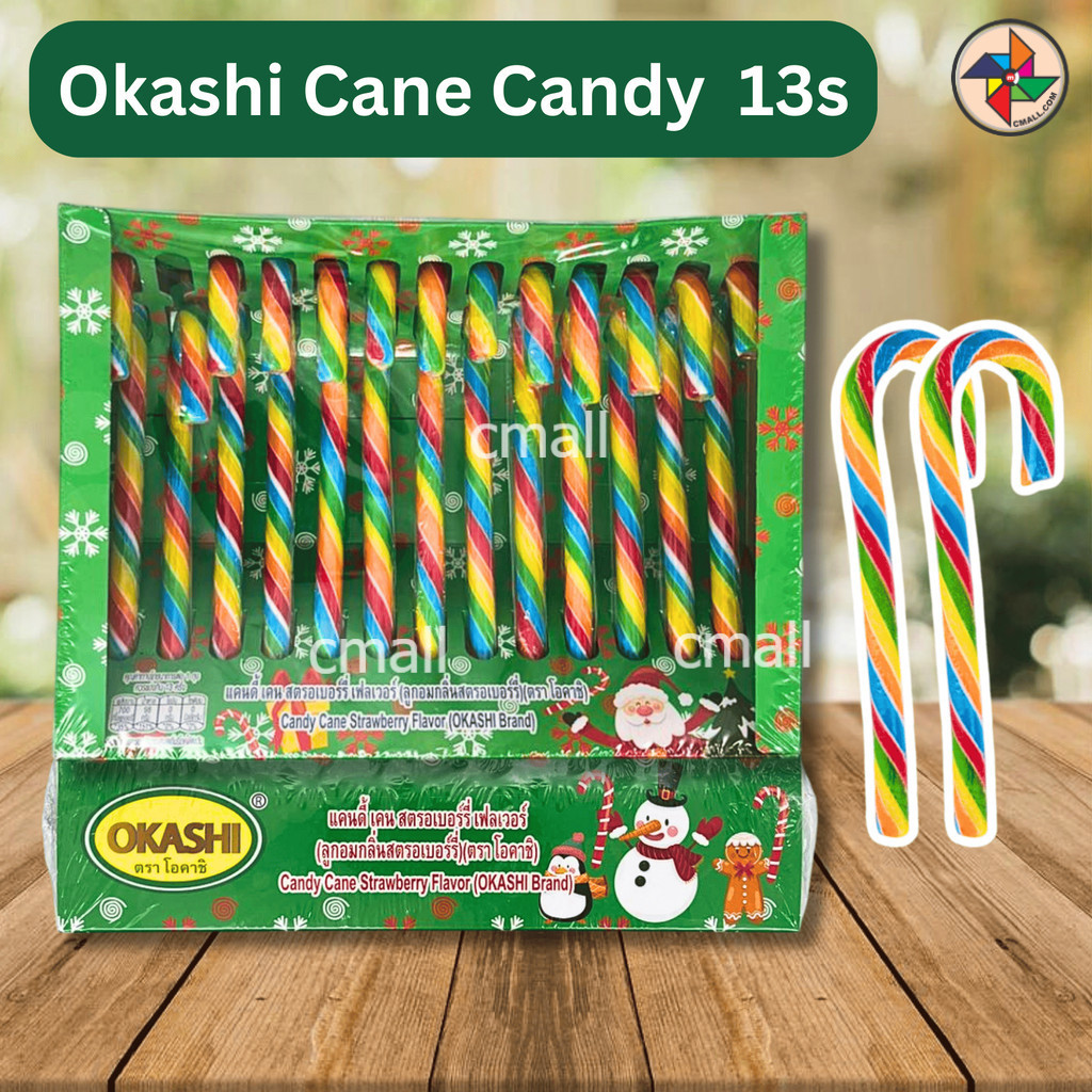 [HALAL] Okashi Cane Candy 13s Classic Hard Candy Festive Christmas ...