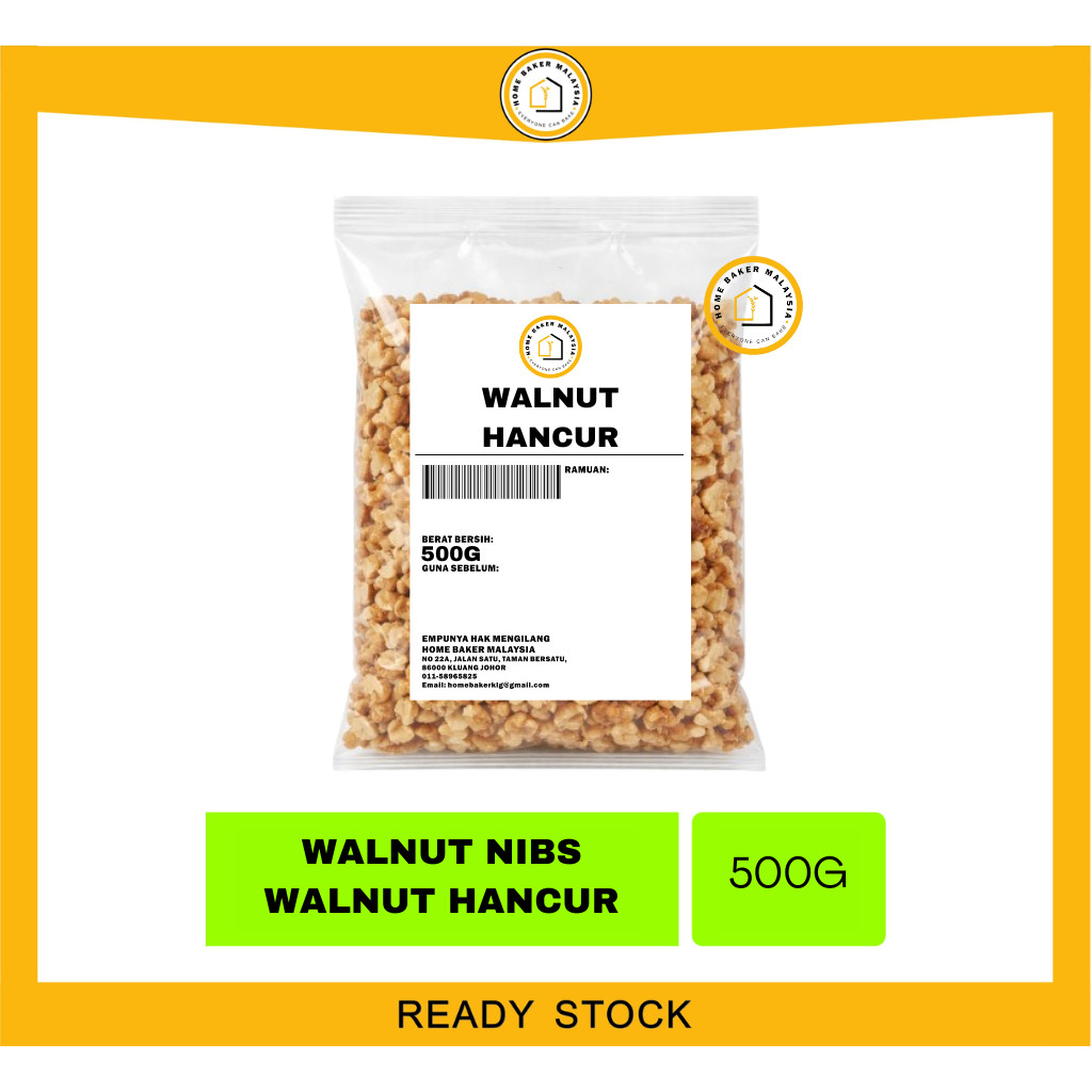 WALNUT HANCUR / WALNUT NIBS 500G - HOME BAKER MALAYSIA | Shopee Malaysia