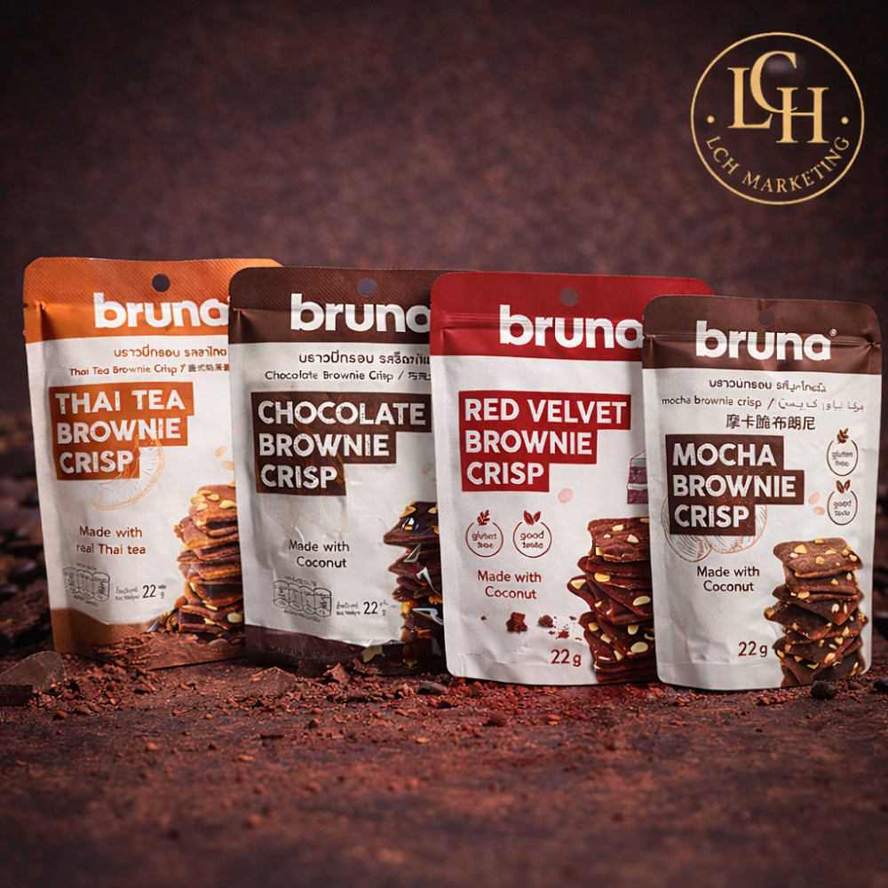 [THAI SNACK] BRUNO CHOCOLATE / THAI TEA BROWNIE CRISP 22G | Shopee Malaysia