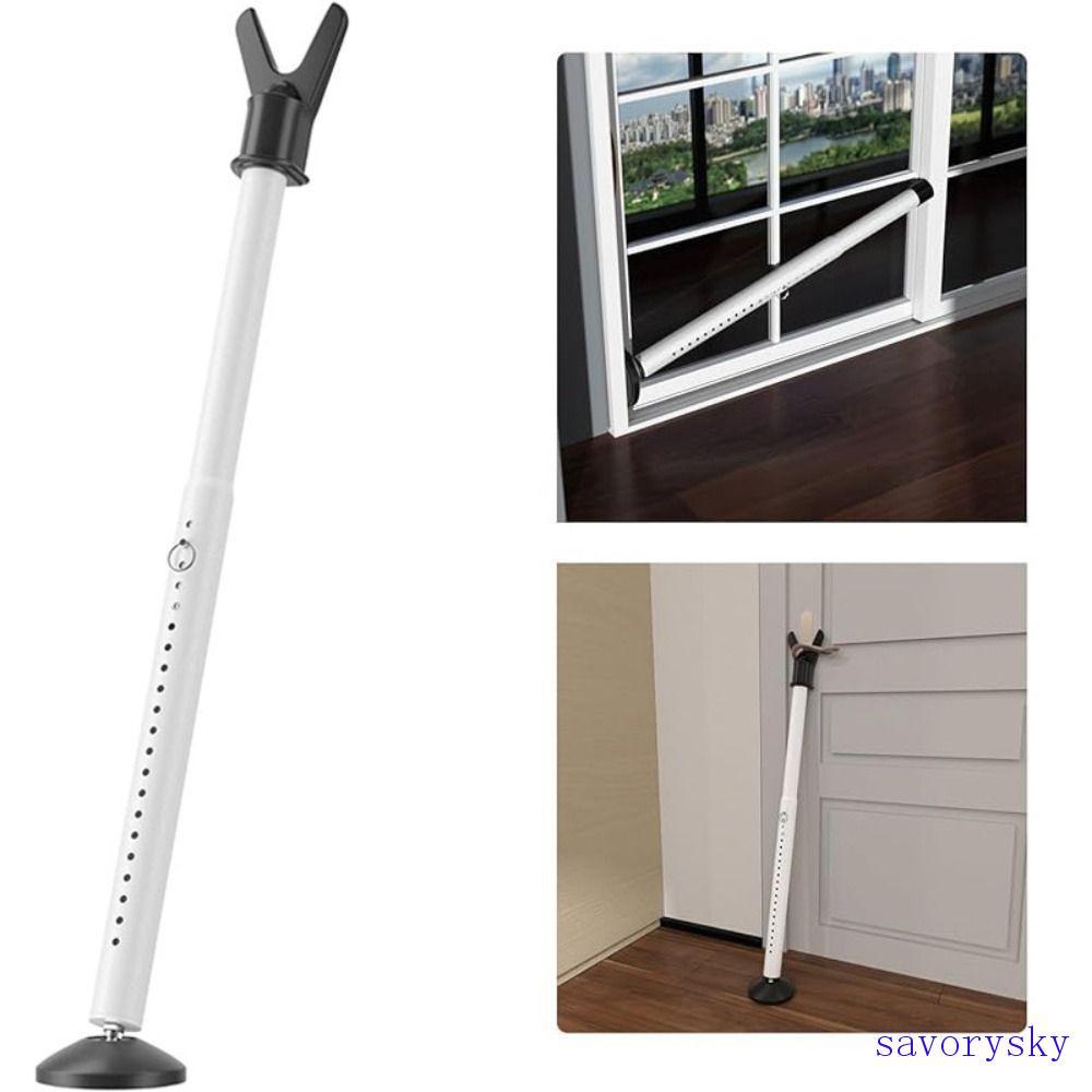 SAVORYSKY Door Security Bar, Heavy Duty Adjustable Security Door Jammer ...