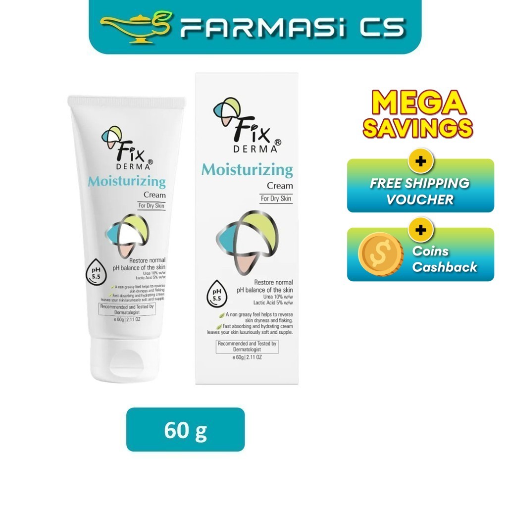 Fix Derma Moisturizing Cream For Dry Skin 60g EXP:08/2028 [ pH balance ...