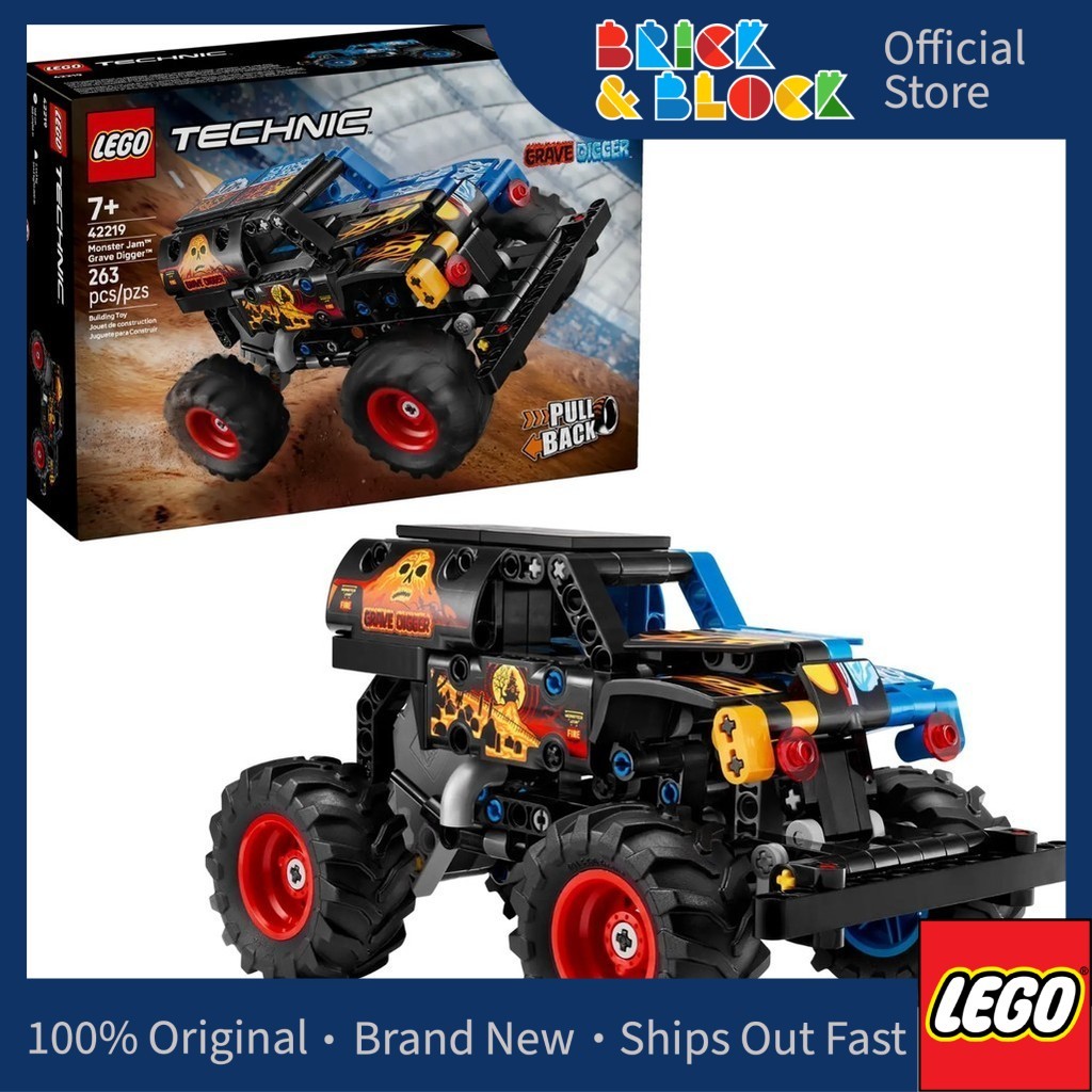 LEGO 42219 Monster Jam™ Grave Digger™ Fire and Ice | LEGO Technic ...