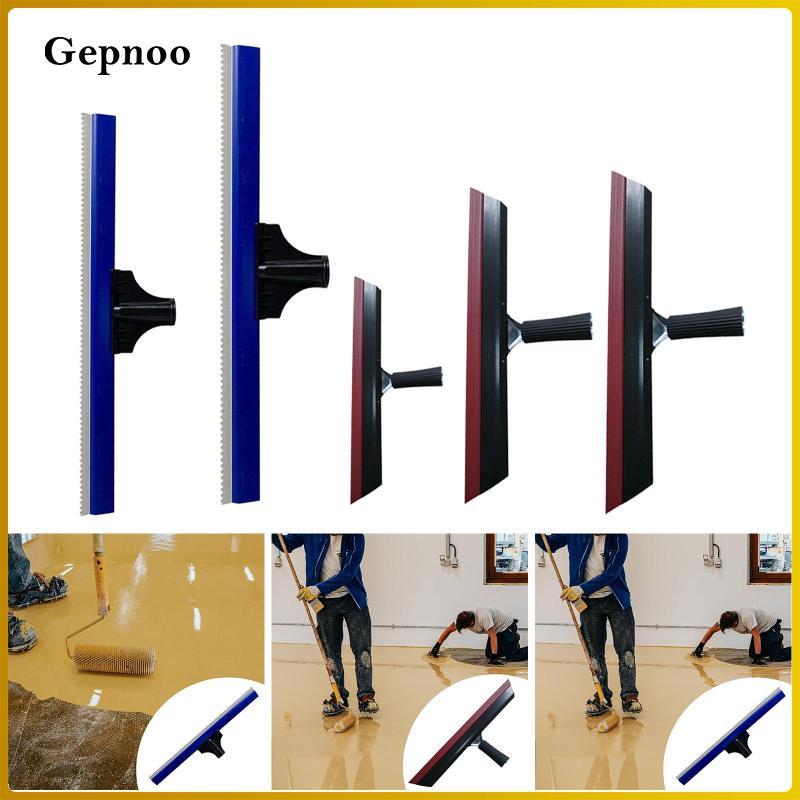 [Gepnoo] Rubber Epoxy Squeegee Notched Rake Flooring Spreader ...