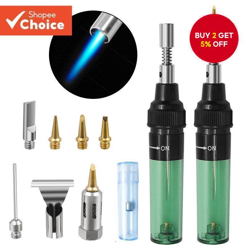 1300°C Butane Gas Soldering Irons Welding Pen Burner Gas Torch Cordless ...