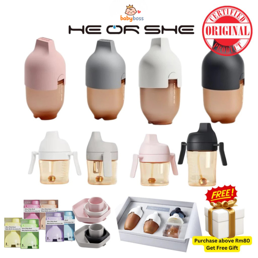 He Or She Dental Care Sippy Cup Baby Water Bottle Feeding Botol Air ...