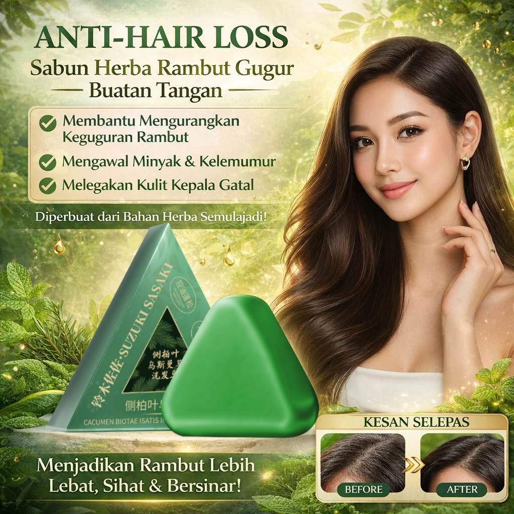 【Anti-Hair Loss】Herb Handmade Hair Growth Soap |Sabun Herba Rambut ...