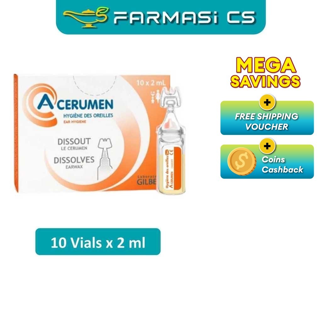 A Cerumen Ear Hygiene 10 Vials x 2 ml EXP:12/2026 [ earwax ear hygiene ...