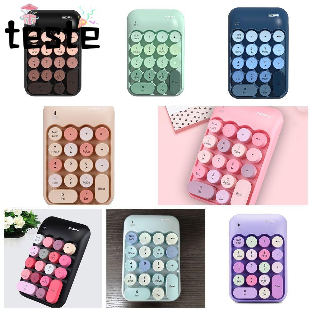 Wireless Numeric Keypad, Rechargeable Colorful Digital Keyboard, High ...