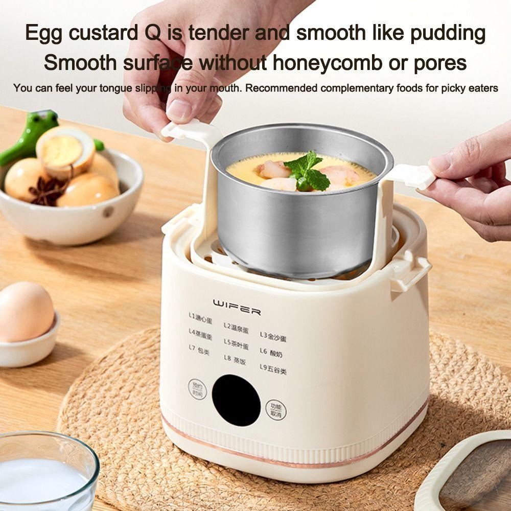 UNIKZY Electric Egg Boiler, Multifunctional 2-Layer Egg Boiler, 24-Hour ...