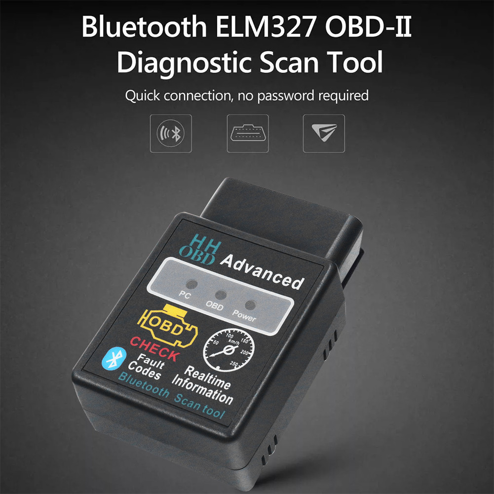 Bluetooth Vehicle Diagnostic Scanner OBD2 Tool for Real-time Monitoring ...