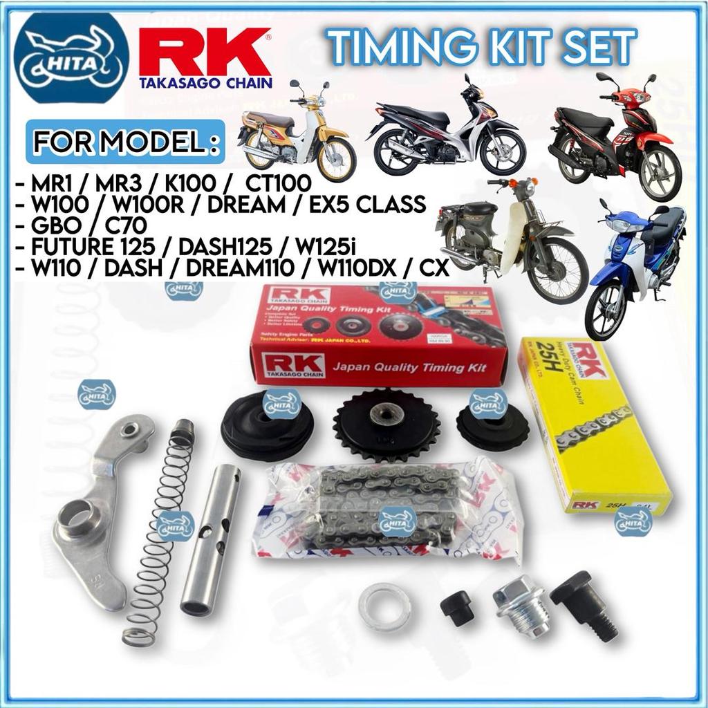 RK JAPAN TIMING ROLLER KIT RANTAI TIMING CHAIN MR1/K100/EX5/GBO/C70 ...