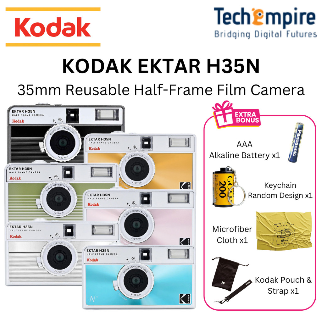 KODAK EKTAR H35N Half Frame Film Camera Piles on Photo-Enhancing ...