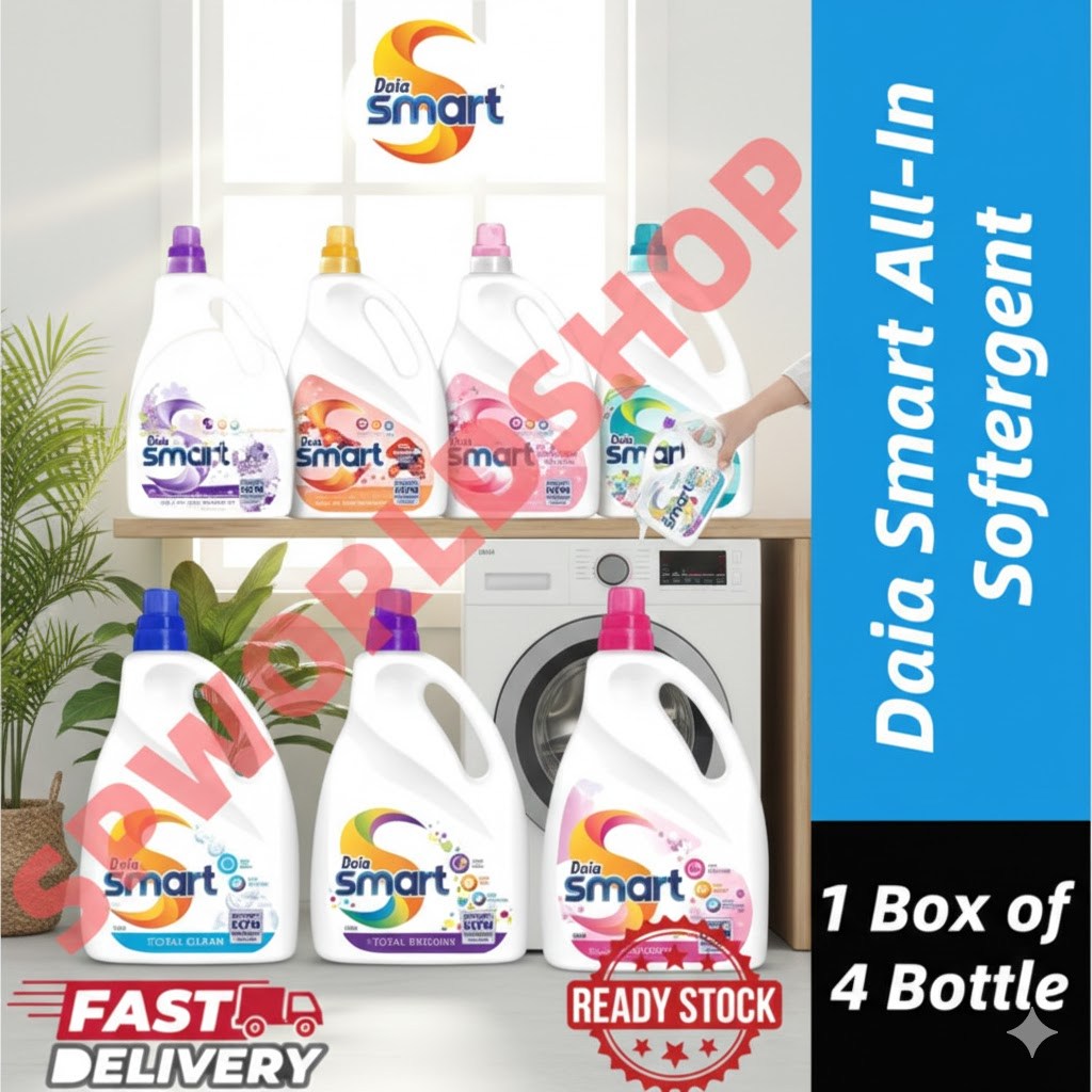 【READY STOCK】Daia Smart All-In Softergent Liquid Detergent 3.6kg 1 Box ...