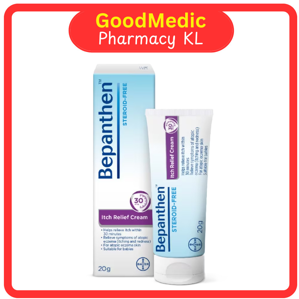 Bepanthen Itch relief Cream 20g | EXP:12/2026 | Steroid Free | Atopic ...
