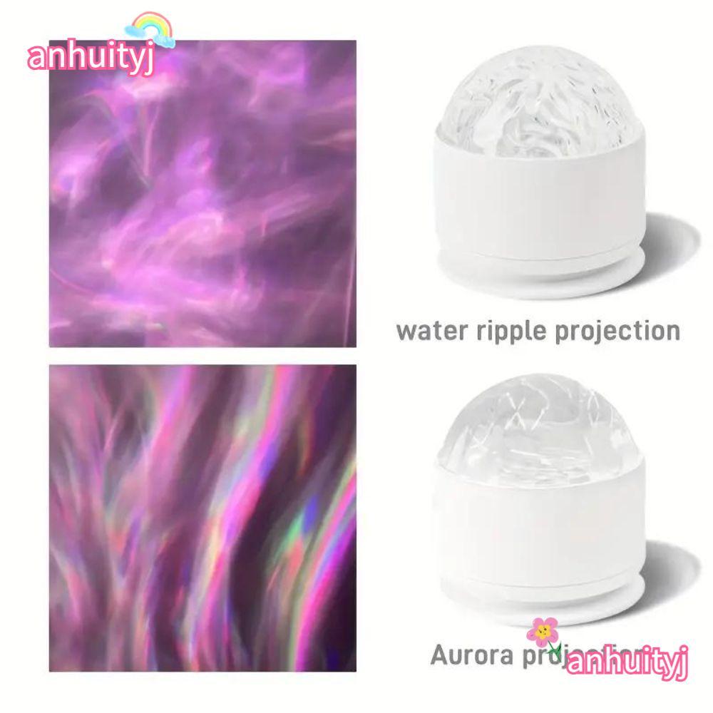 LANJ Ocean Wave Aurora Lamp, 16 Colors with Remote Control Waterripple ...