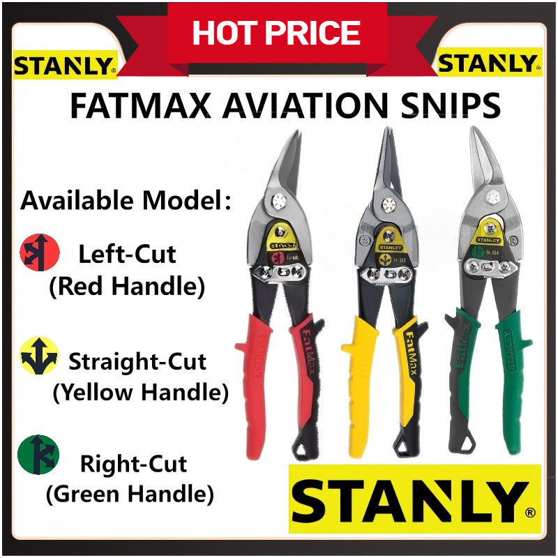 STANLY Aviation Snips FATMAX – Left, Straight & Right Cutting Metal ...