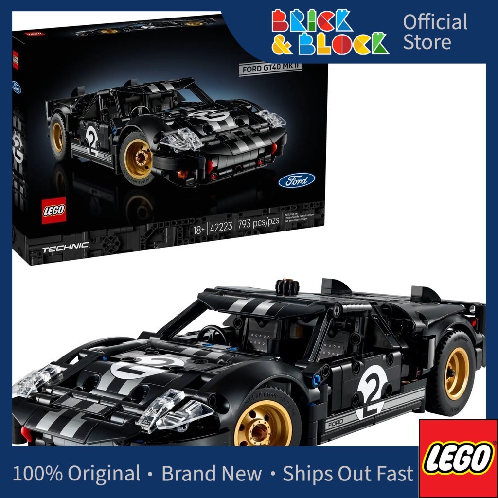 LEGO 42223 1966 Ford GT40 MKII Race Car | LEGO Technic | Shopee Malaysia