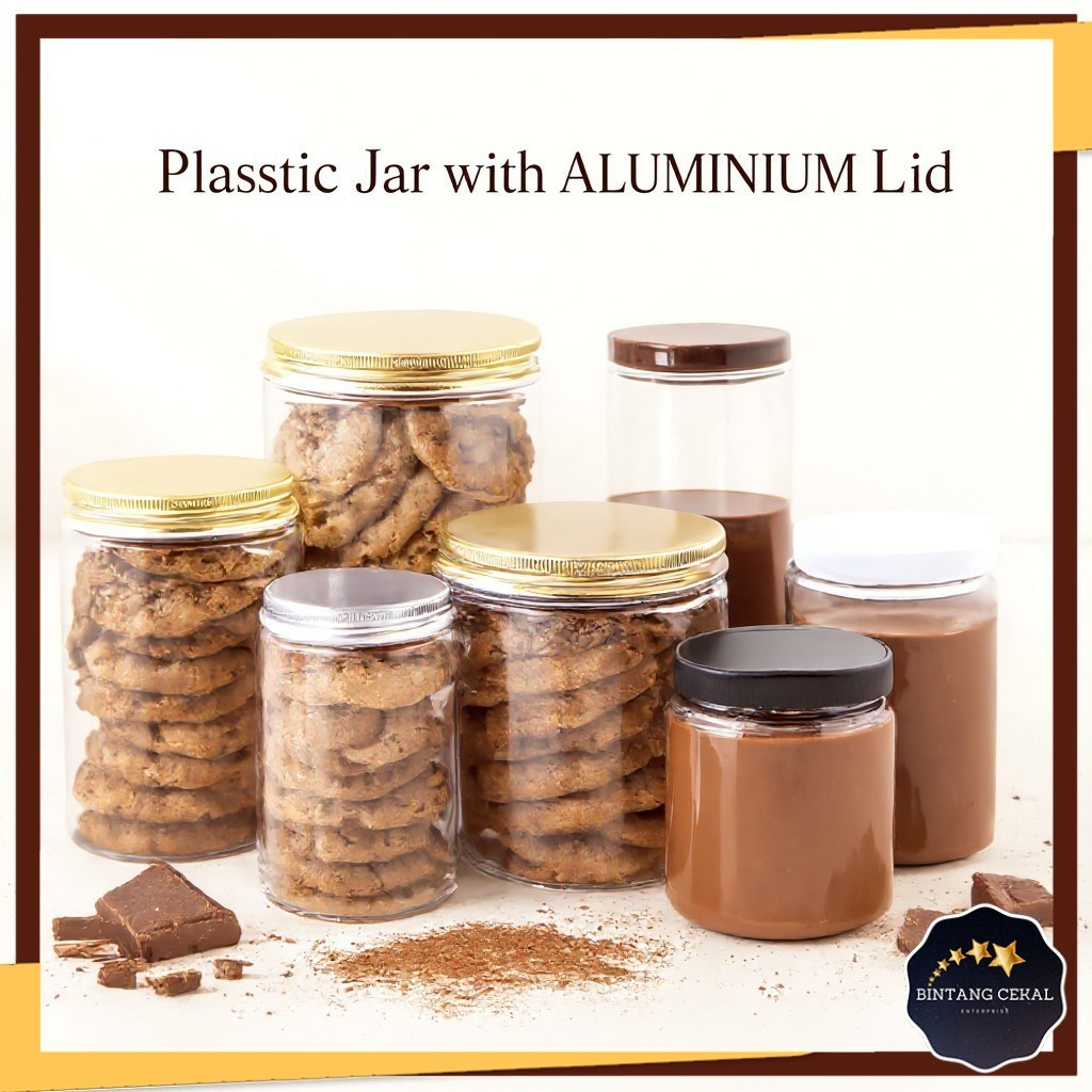 (Balang Choco Jar Murah)Bekas Plastik Lutsinar Untuk Biskut Cookies ...