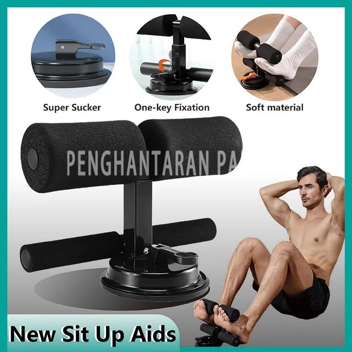 Suction Sit Up Aids T Bar Ads Waist Abdomen Training Gym Exercise ...