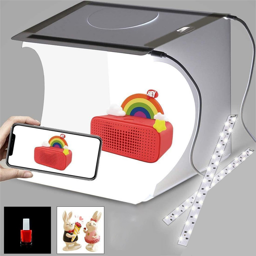 PULUZ Mini Light Box Photography Table Top Light Box 40 LED Portable ...