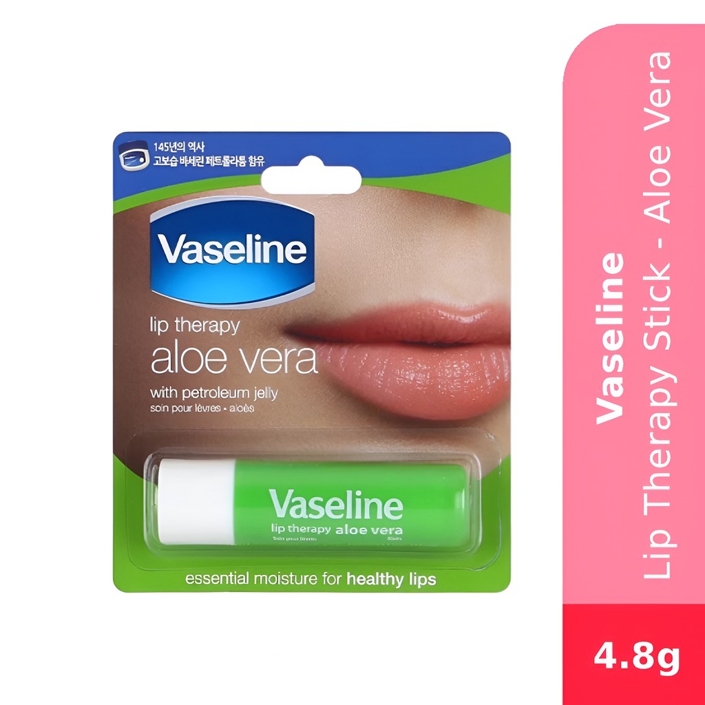 VASELINE Lip Therapy Stick 4.8g - Aloe Vera - Moisturizing, Softens Dry ...