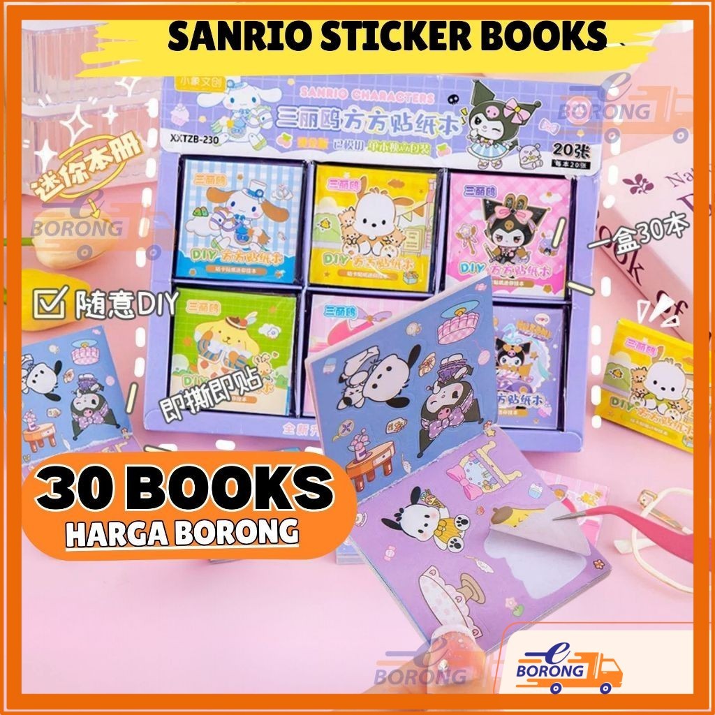 BORONG【1 Box】36/30books Sanrio Cute Sticker Kuromi Kids Doorgift ...