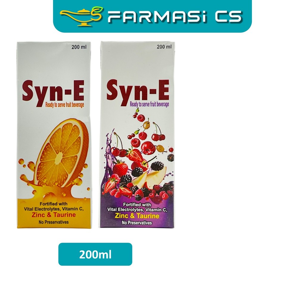 [VALUE] Syn-E Juice Mixed Berry / Orange Flavour EXP:09/2026 x 3 boxes ...