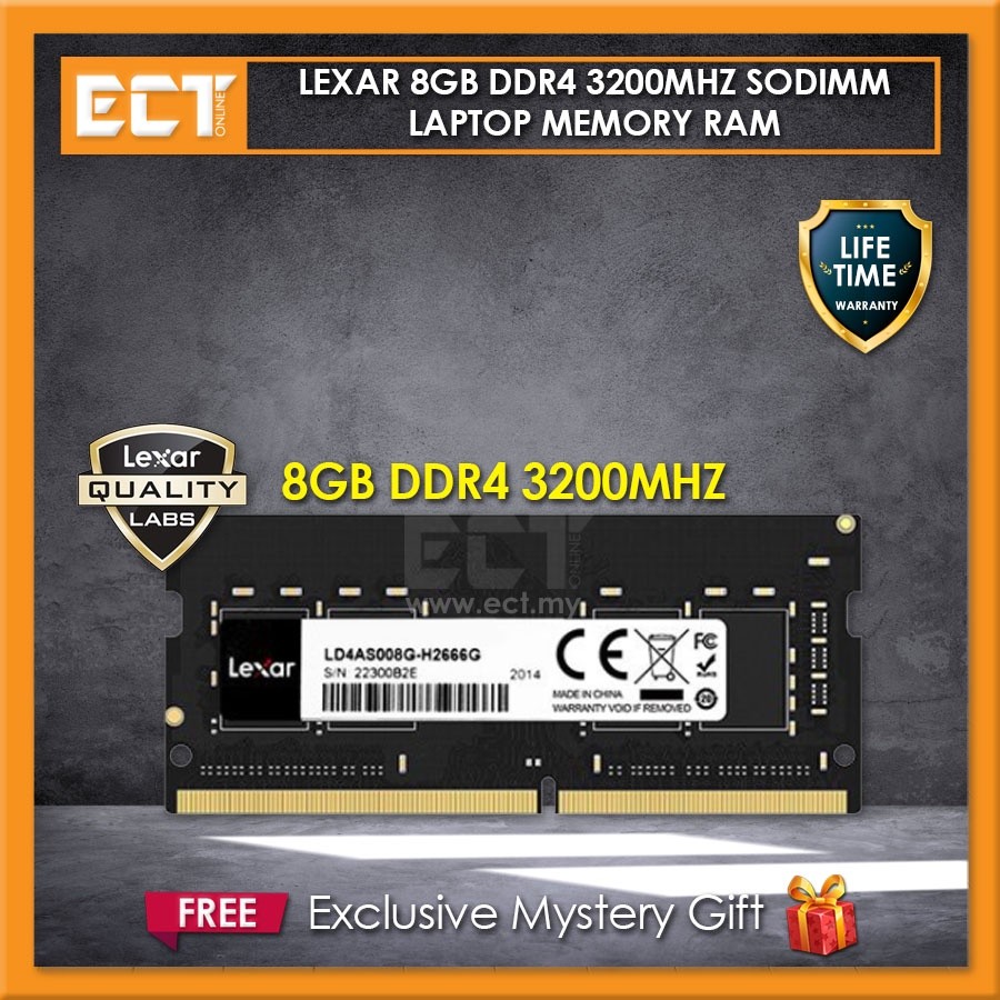Lexar 8GB 16GB 32GB DDR4 3200Mhz SODIMM Laptop Memory Ram | Shopee Malaysia