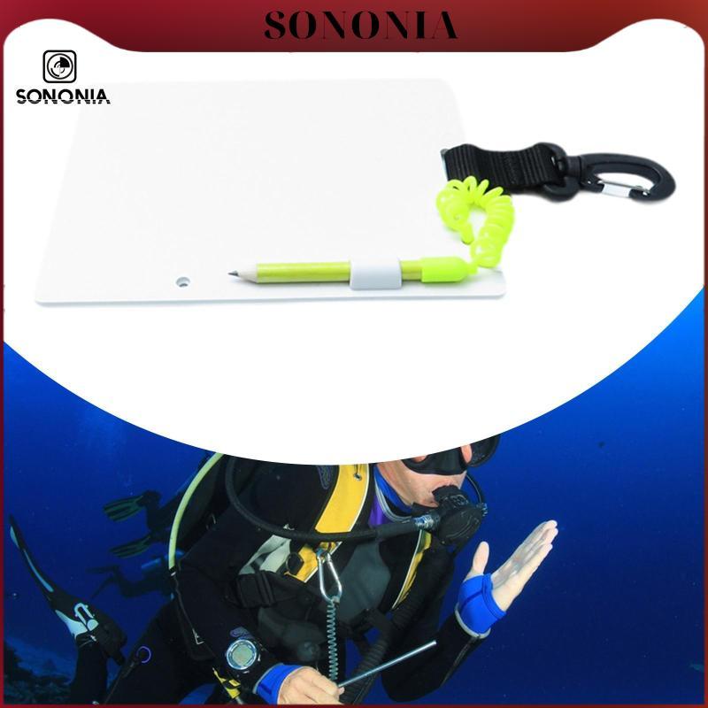 SONONIA ABS Dive Writing Slate Waterproof Underwater Message Board ...
