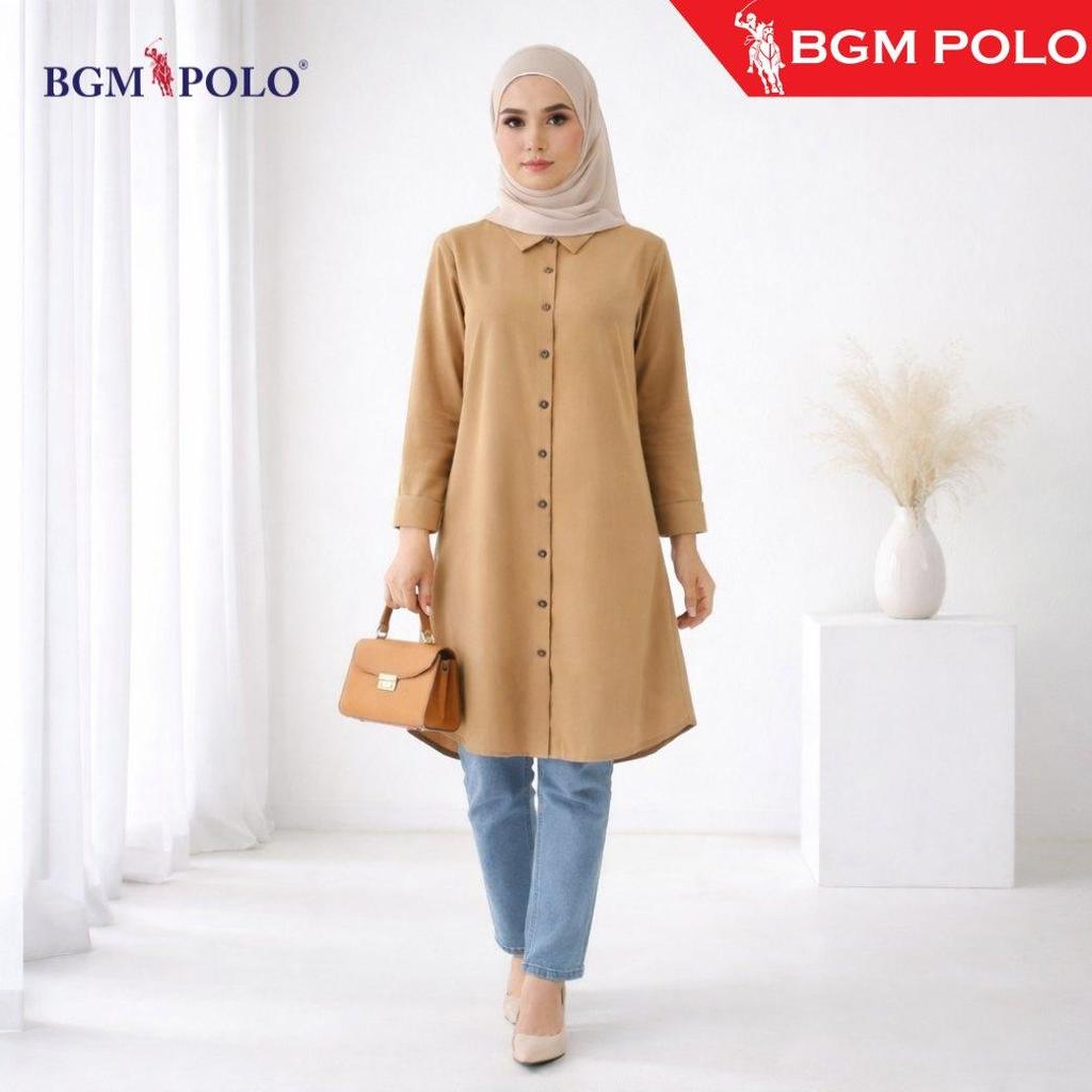 BGM POLO PLAIN MINI DRESS WITH FULL BUTTON-BP-MD151CFB-SFE | Shopee ...