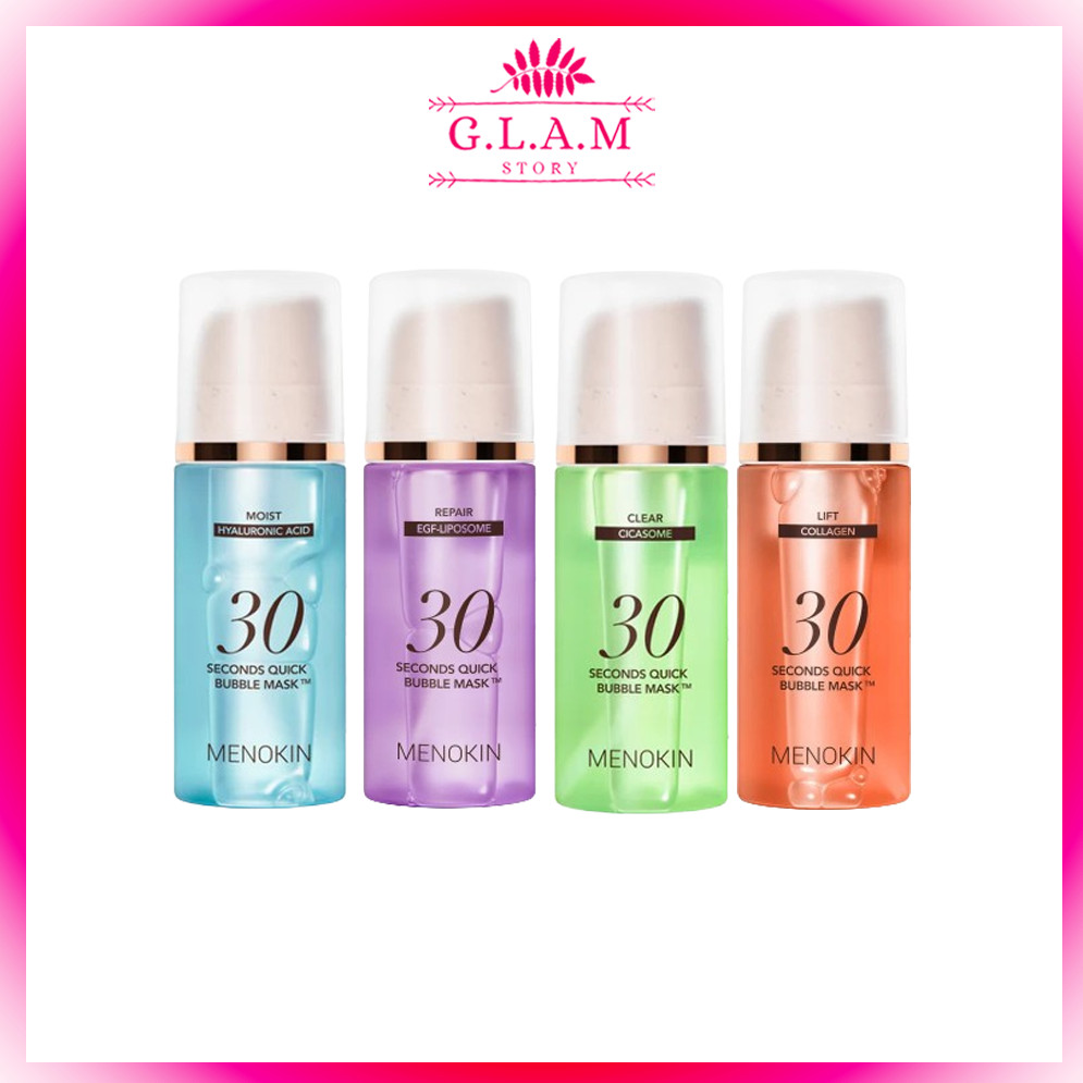 MENOKIN 30 Seconds Quick Bubble Mask Lift Collagen/Cica-Exosome/EGF ...