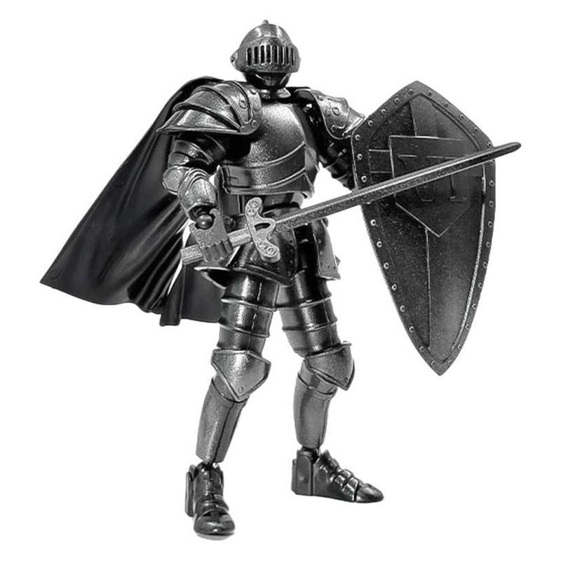 Medieval Knight Action Figure Toy Model Ornaments Whole Body Movable ...