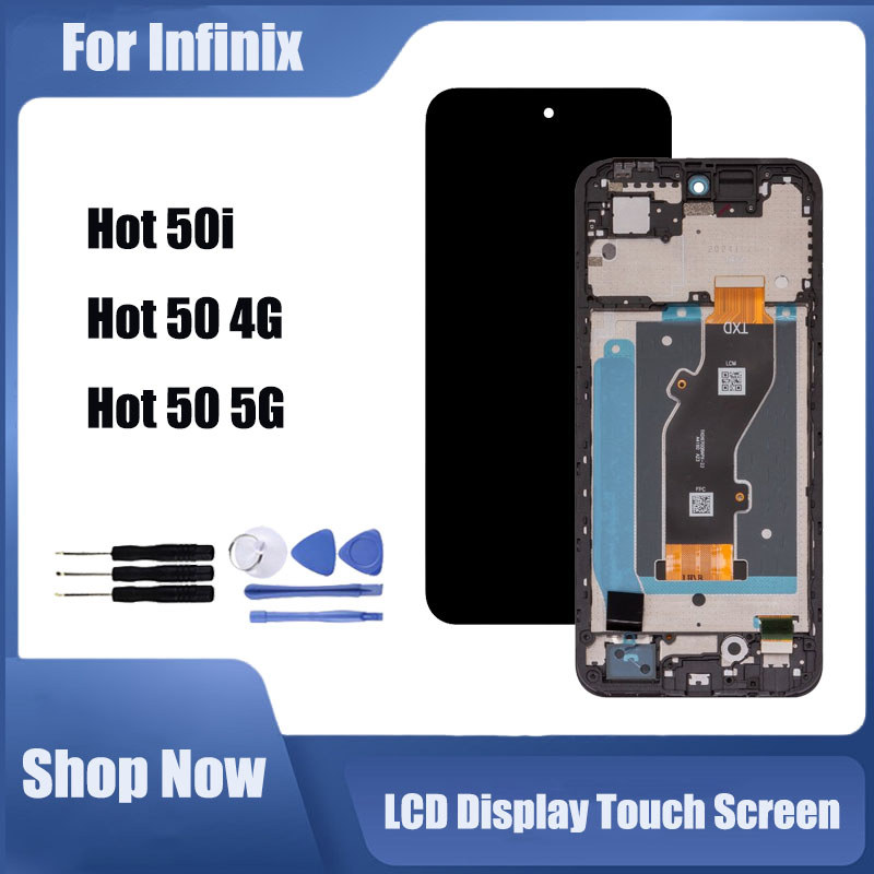 For Infinix Hot 50i X6531 X6531B Hot 50 4G 5G X6882 X6720 LCD Display ...