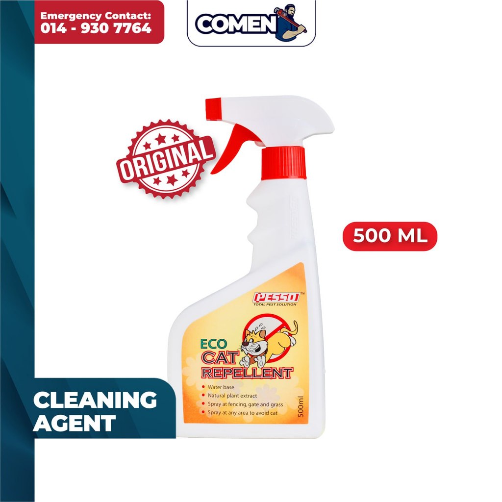 KLEENSO PESSO Eco Cat Repellent 500ml Natural Cat Repellant Spray ...